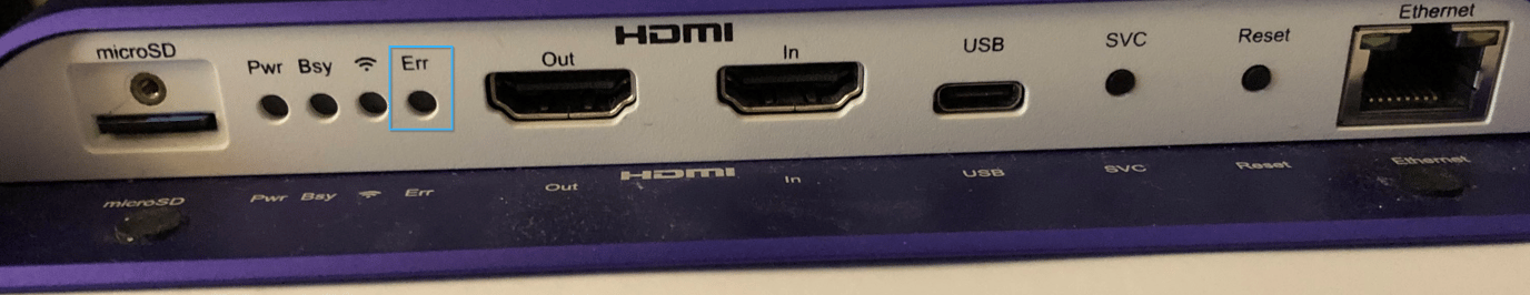 What should I do to re-establish my BrightSign display if it is stuck ...