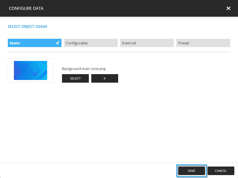 How to create a static template