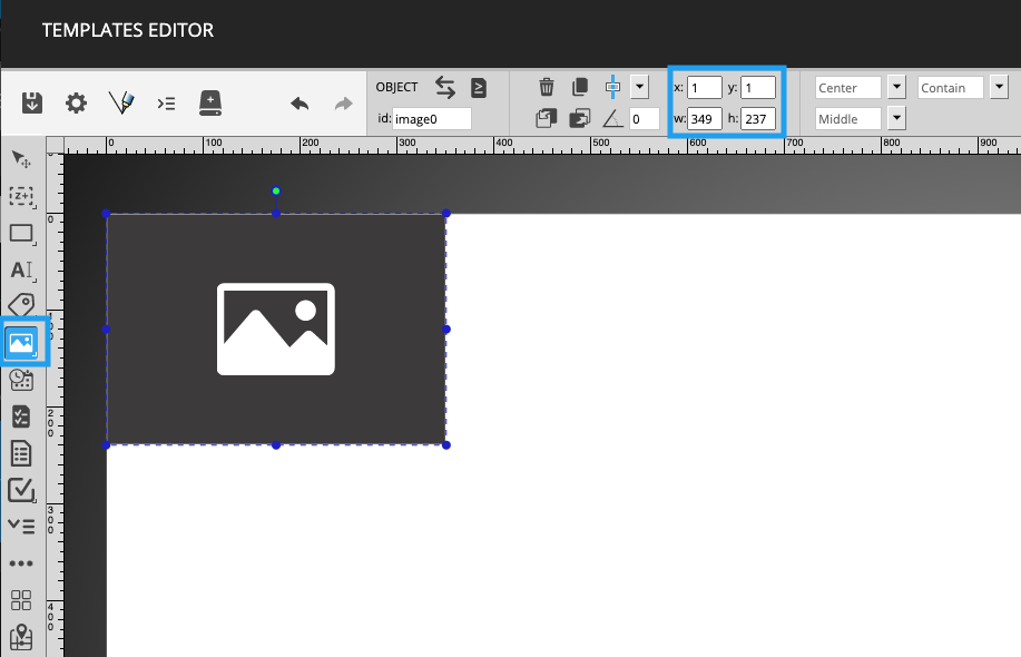 How to insert an image in a screen frame