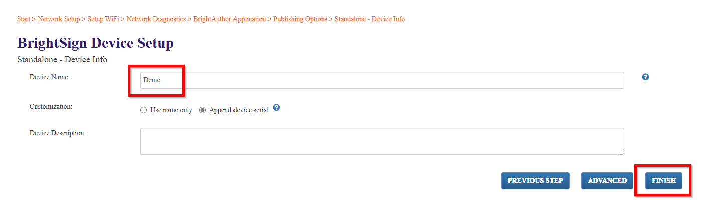 How to manually configure your Brightsign's network settings