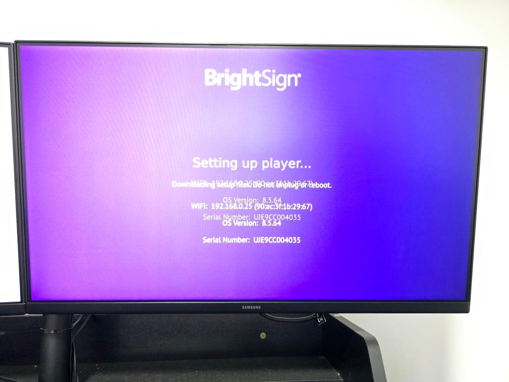 How to manually configure your Brightsign's network settings